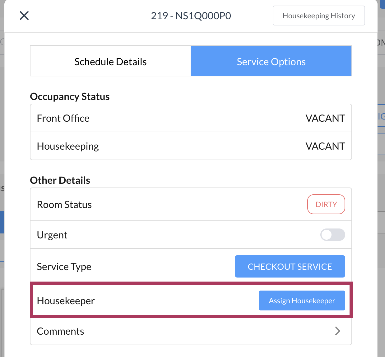 Assign Single Room to a Housekeeper .ng Assign Single Room to a Housekeeper .ng